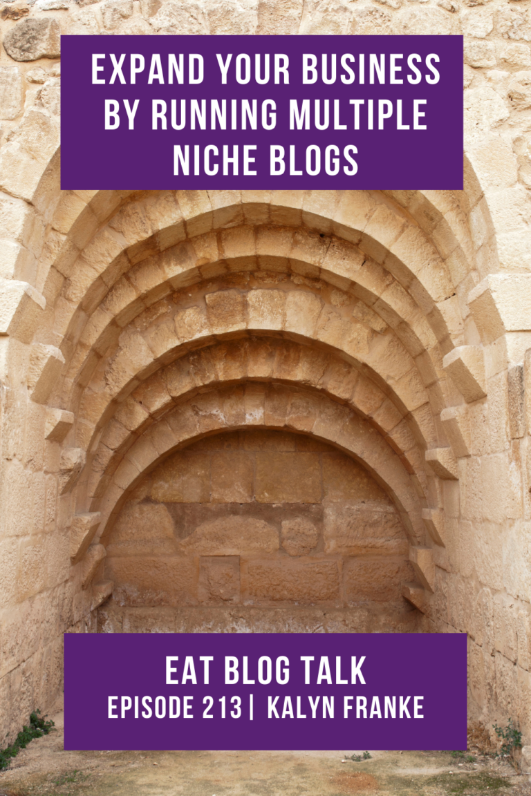 Podcast #213: Expand by Running Multiple Niche Blogs - Eat Blog Talk